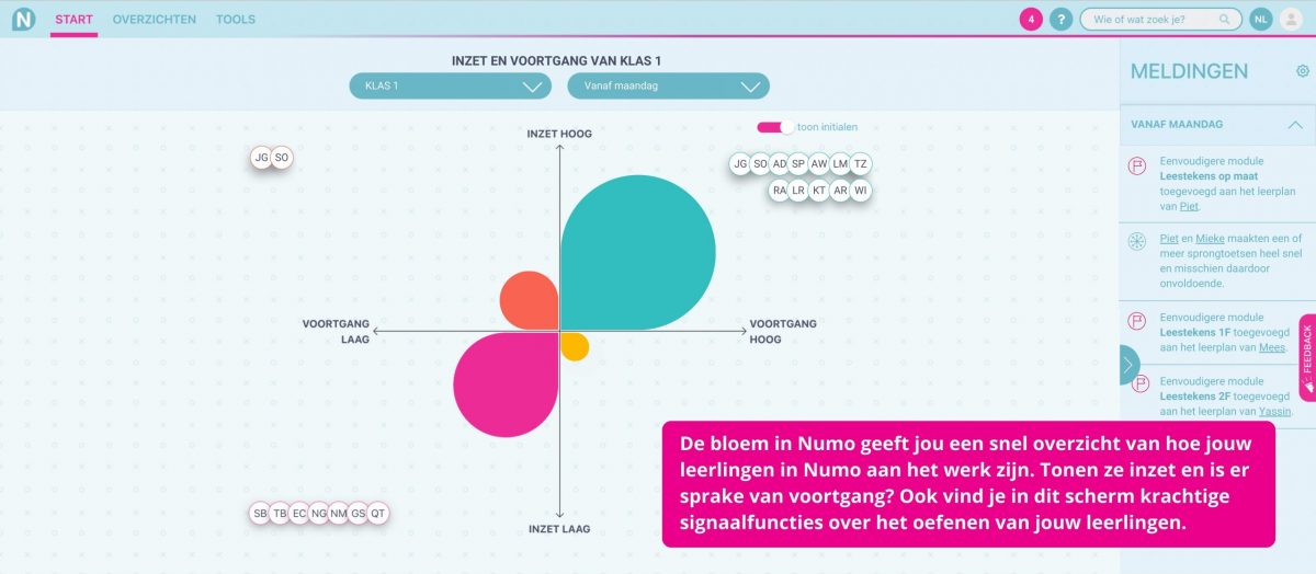 Basisvaardigheden oefenen met Numo