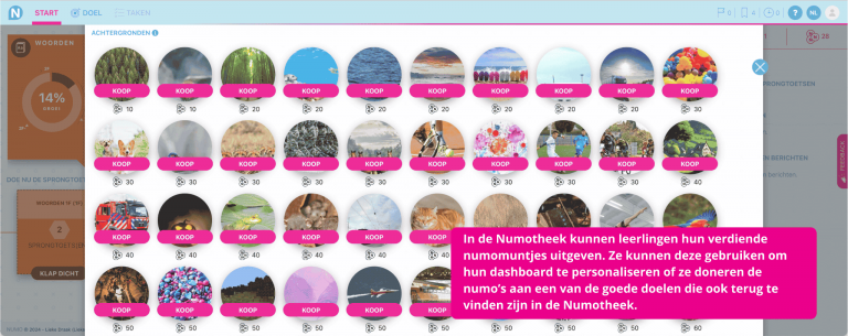 Basisvaardigheden oefenen met Numo